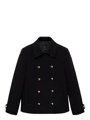 MANGO Double-Breasted Belted Cuff Jacket