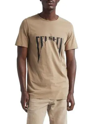 Rick Owens Level Drkshdw Graphic T-shirt Dirt Pearl/black