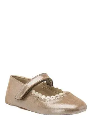 ELEPHANTITO Aria Mary Jane Flat Blush Gold