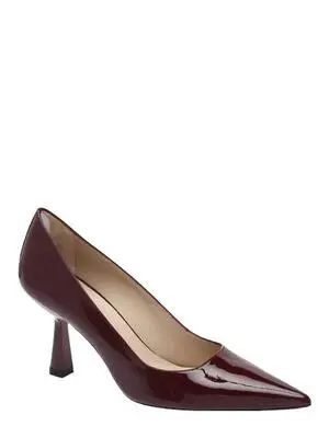 STUART WEITZMAN Supersculpt 75 Pointed Toe Pumps Rosewood Patent