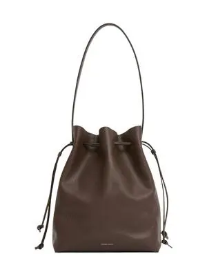 MANSUR GAVRIEL Everyday Cabas Leather Bucket Bag Chocolate