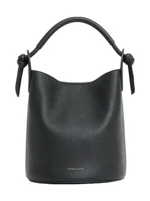 MANSUR GAVRIEL Mini Fortuna Leather Bucket Bag - Black
