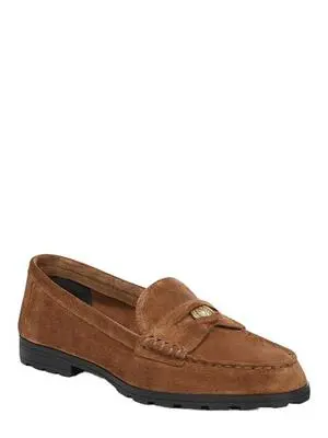Veronica Beard Penny Loafer With Lug Sole - Hazelwoood