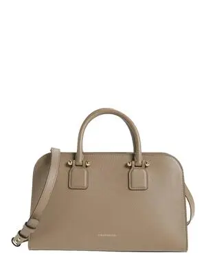 Strathberry Midi Georgia Leather Tote - Taupe