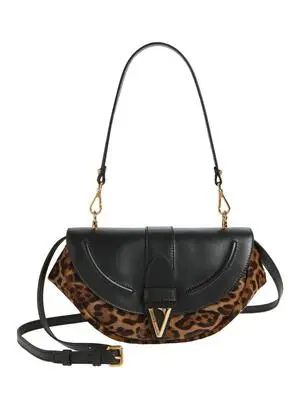 Versace Virtus Shoulder Bag - Black Brown Gold