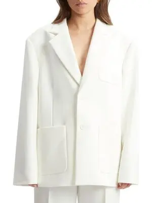 Bardot Halia Oversized Blazer - Orchid White