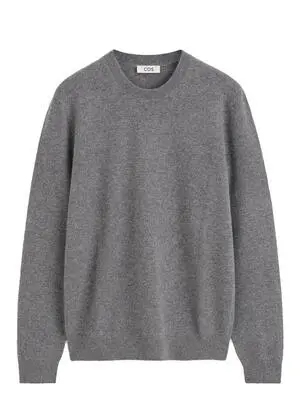 Cos Cashmere Crew-neck Sweater - Gray