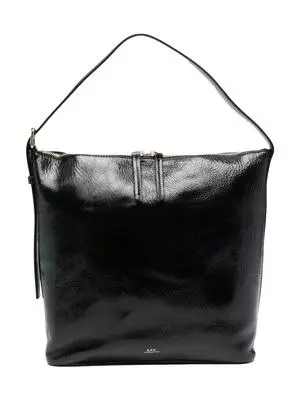 A.p.c. Leather Shoulder Bag - Black