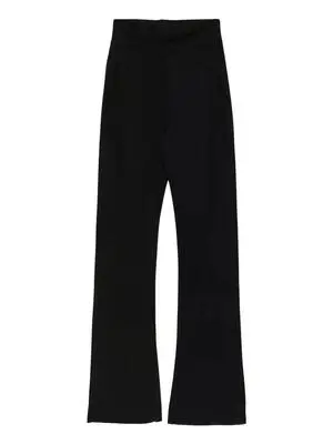 THOM KROM High-waisted Flared Trousers - Black