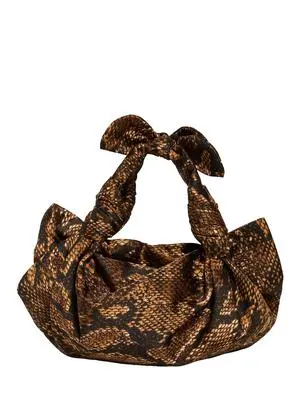 NLA COLLECTION Knot Bag - Black/brown/multicolor Snakes