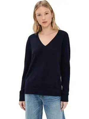 Vince V-neck Cashmere Pullover - Coastal