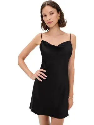 Alice + Olivia Harmony Mini Slip Dress - Black