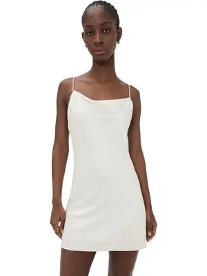 Alice + Olivia Harmony Mini Slip Dress - Off White
