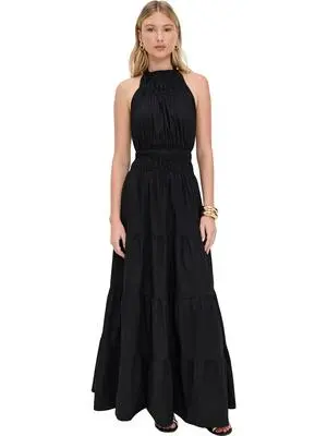 LE BOP Astrid Maxi Dress - Black