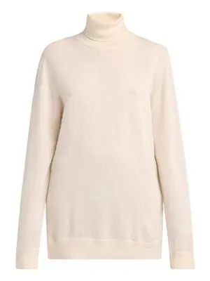 THE ROW Lizzy Cashmere Turtleneck Sweater - Ivory