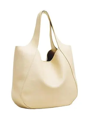Anthropologie Sonia Medium Slouchy Tote Bag - Cream