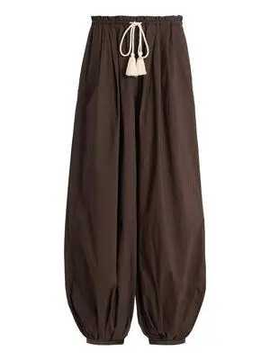 THE GARMENT Bazaar Wide-leg Cotton Pants - Brown