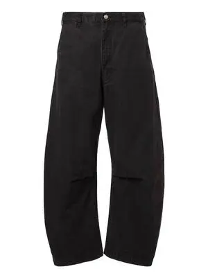 Comme Des Garçons Mid-rise Barrel-leg Jeans - Black