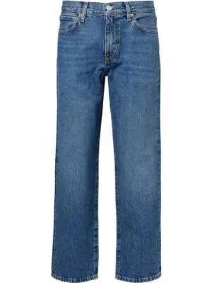 FRAME The Hang Low-rise Straight-leg Jeans - Blue