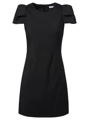 Alexander McQueen Wool Mini Dress - Black