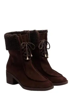 JIMMY CHOO Hali Suede Ankle Boots - Brown