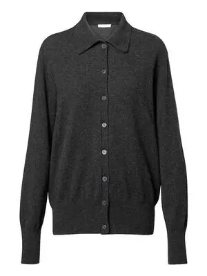 THE ROW Lillia Cashmere Cardigan - Black