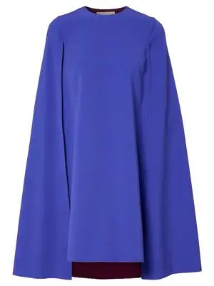 ROKSANDA Twiggy Caped Crêpe Cocktail Dress - Blue