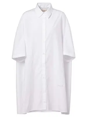 Marni Cotton Shirt Dress - White