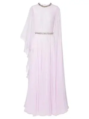 Givenchy Crystal-embellished Silk Chiffon Gown - Pink