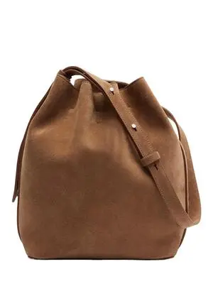 AESTHER EKME Marin Medium Suede Shoulder Bag - Brown