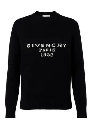 Givenchy Logo Wool And Cashmere Sweater - Black