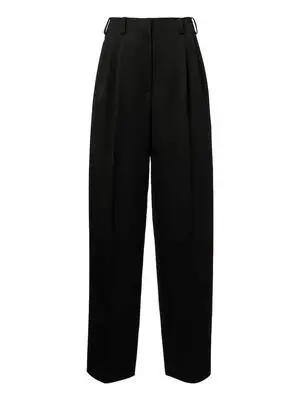 Givenchy Cutout Wide-leg Wool Pants - Black