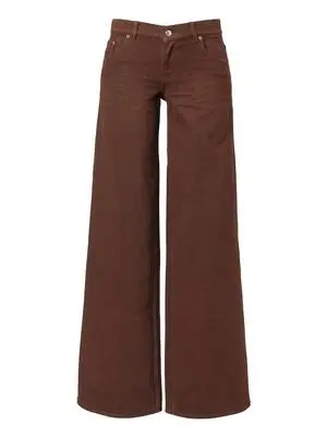 Stella McCartney Low-rise Wide-leg Jeans - Brown