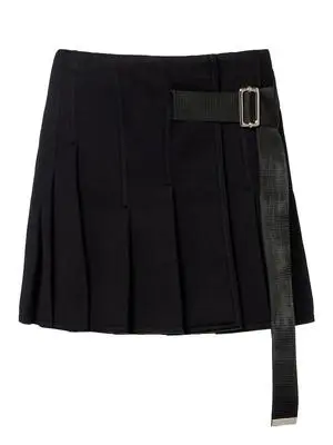 PLAN C Belted Mini Skirt