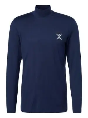 Brunello Cucinelli Brunello Cucinelli Silk Blend Long Sleeve T-Shirt Blue