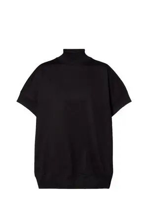 Dries Van Noten Cotton Turtleneck Sweatshirt - Black