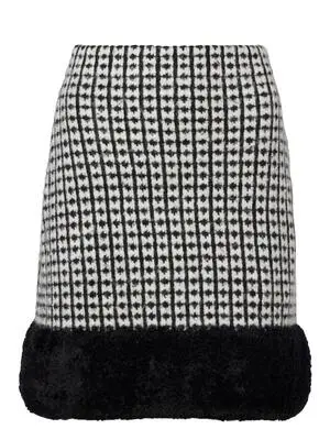 Nina Ricci Tweed-effect Miniskirt - White
