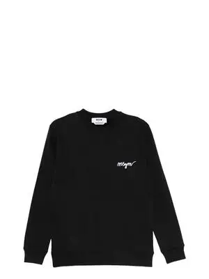 MSGM Logo-embroidered Sweatshirt - Black