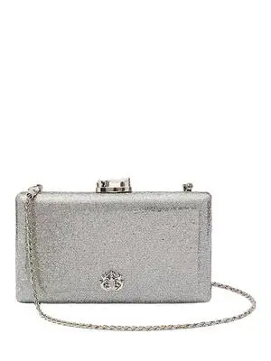 ISLA Eva Metallic Clutch Bag - Silver