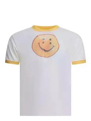 Kapital Smiley-face Crew-neck T-shirt - White