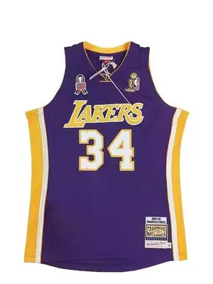 Mitchell & Ness Nba La Lakers 2001 Shaquille O'neal Swingman Jersey - Purple