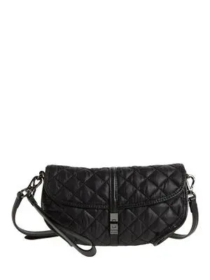 Mz Wallace Small Astor Convertible Quilted Leather Crossbody Clutch - Black