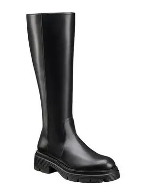 STUART WEITZMAN Hudson Lite Zip Knee High Boots - Black