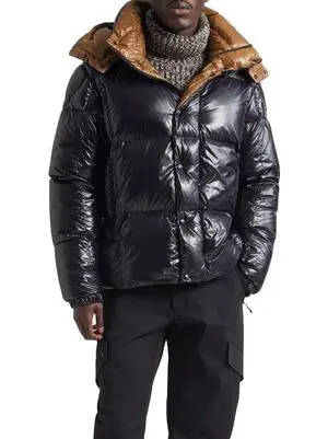 Moncler Parana Down Jacket With Removable Hood - Black