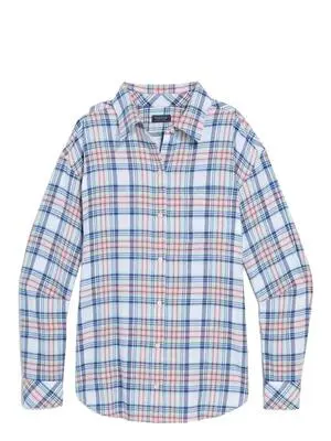 Vineyard Vines Relaxed Fit Cotton Blend Flannel Button-up Shirt - Peaches And Cream