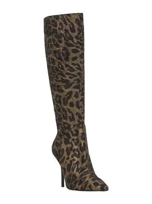Jessica Simpson Knee High Stiletto Boots Golden Coppe