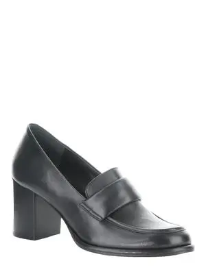 Fly London Leather Loafer Pumps - 003 Black