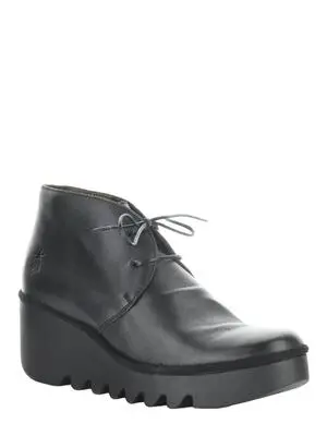 Fly London Brak Wedge Bootie Black