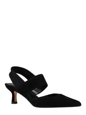 Pelle Moda Kiam Slingback Kitten Heel Pumps - Black