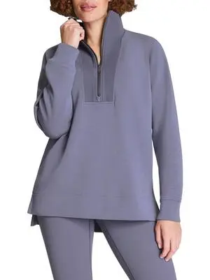 Spanx SPANX® Airessentials Half Zip Tunic Pewter